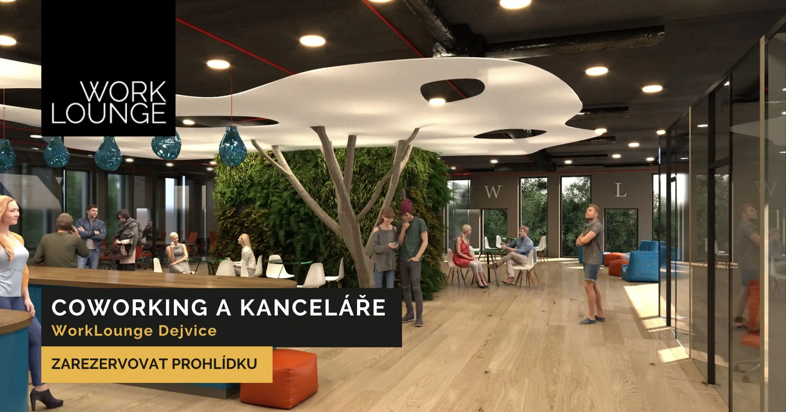Kanceláře a coworking Praha 6 | WorkLounge Dejvice
